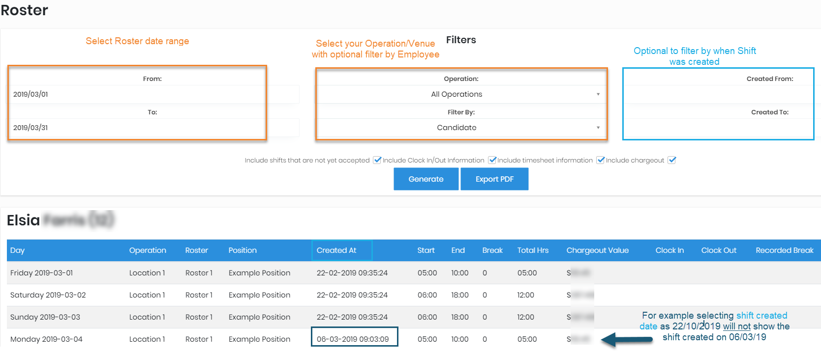 Roster Summary Report – foundU